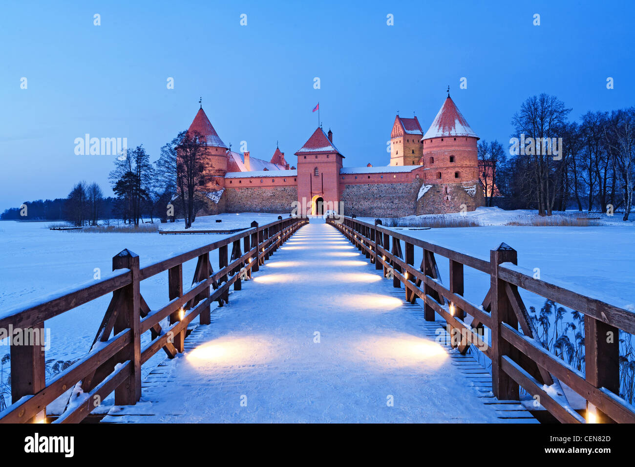 Trakai Castle Night High Resolution Stock Photography and Images - Alamy