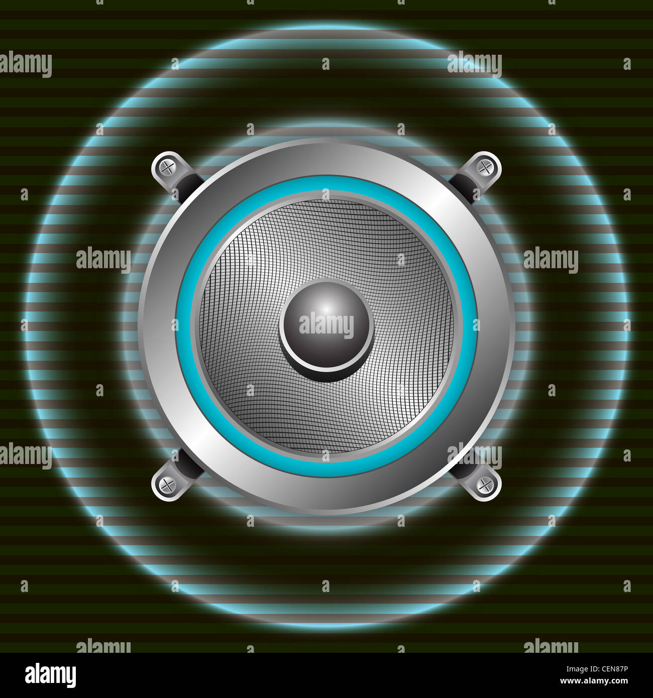 audio system, abstract vector art illustration; image contains ...
