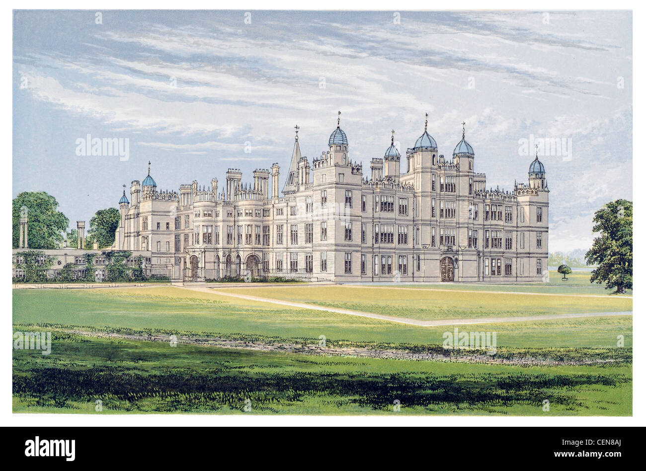 Burghley House grand country house Lincolnshire England Capability ...