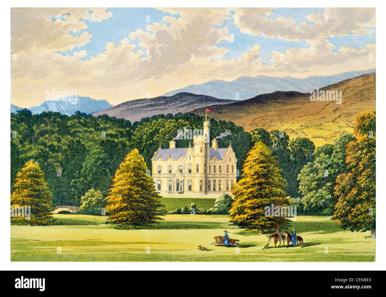 Ardtully Airntully Britain England UK Parkland Park Mansion Manor House ...