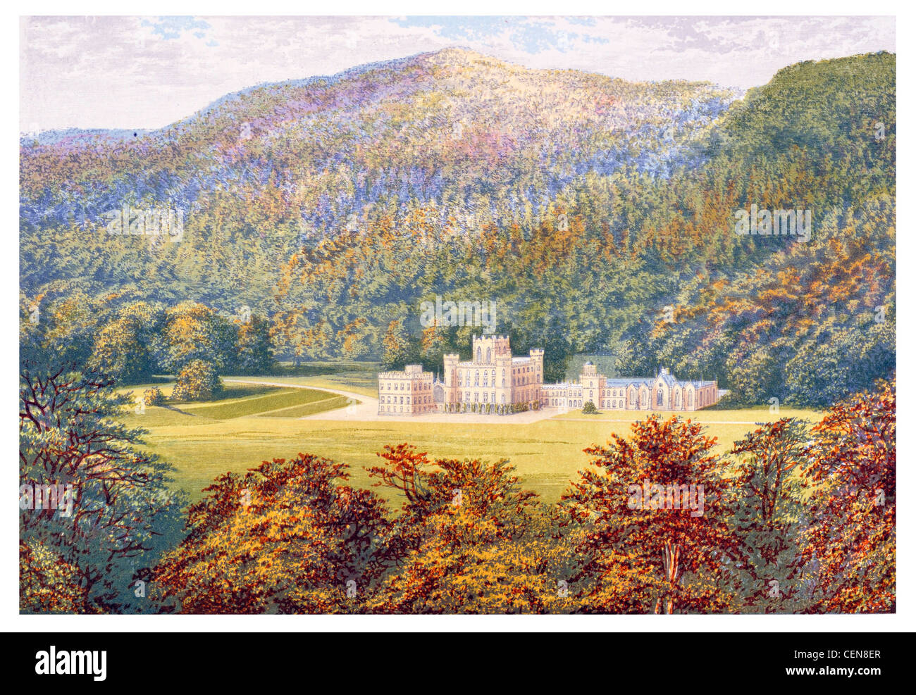 Taymouth Castle Highlands of Scotland Campbells Breadalbane Neo Gothic ...