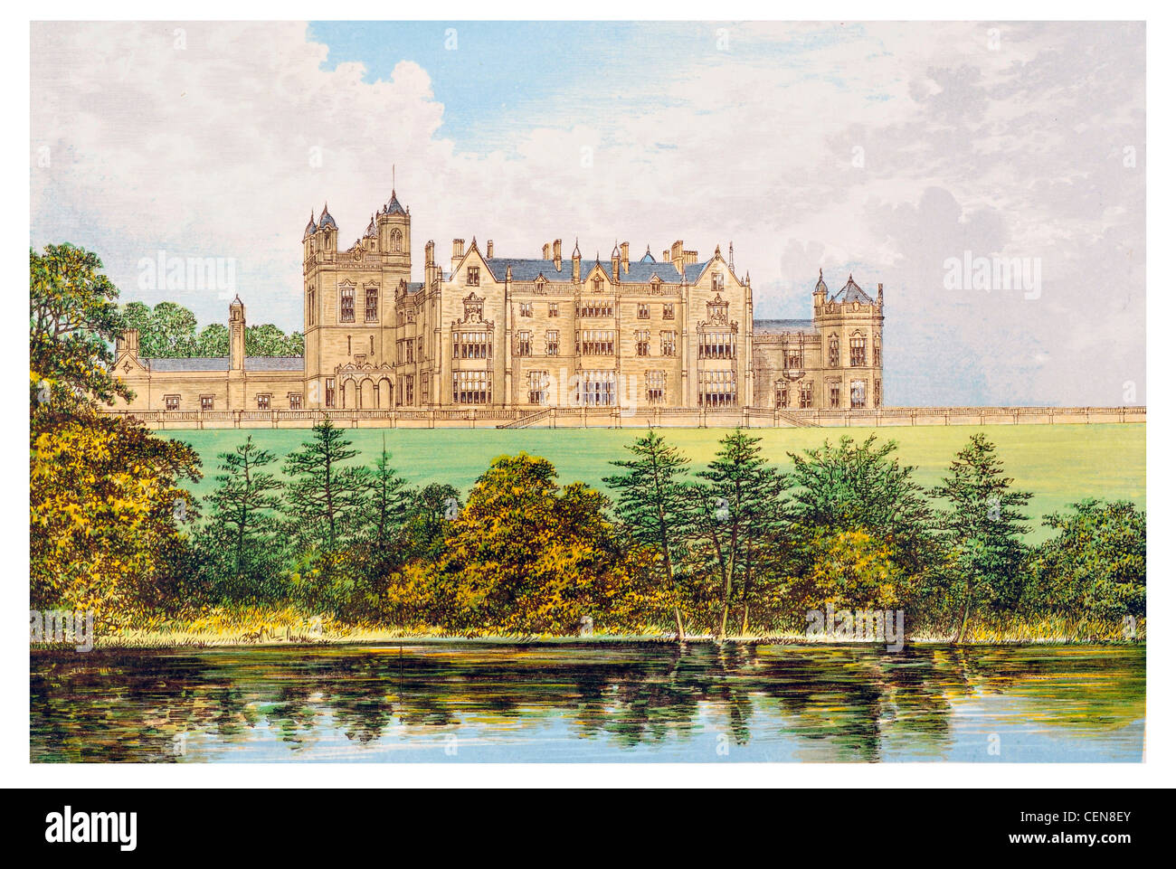 Worsley Hall Britain England UK Parkland Park Mansion Manor House ...