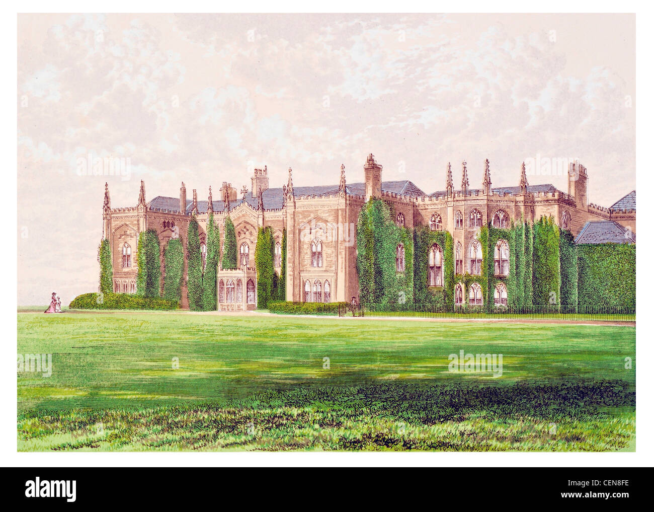 Combermere Abbey former monastery Combermere Park Cheshire England UK ...