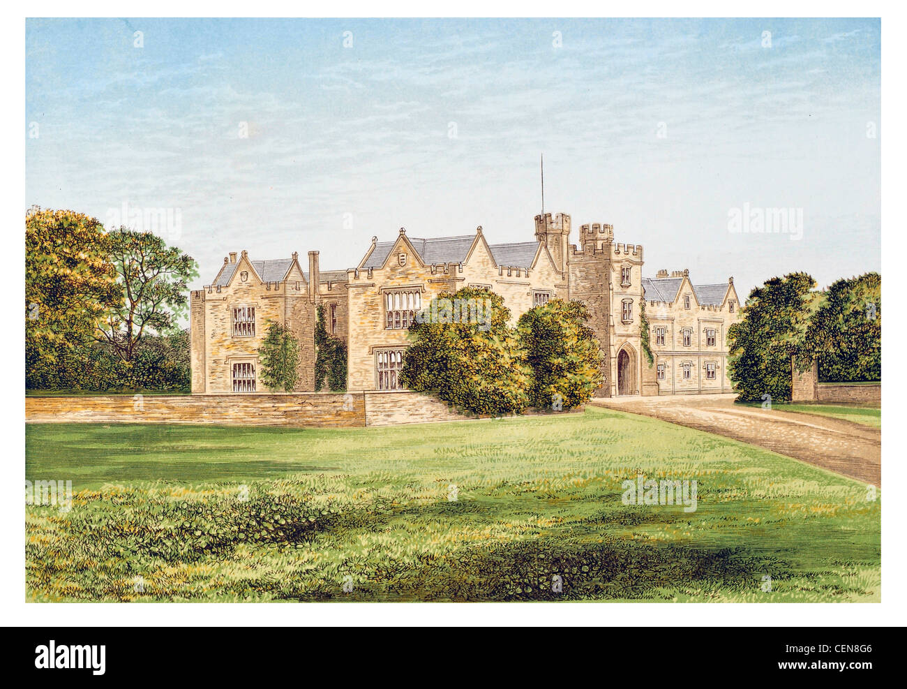 Wytham Abbey manor house Earls of Abingdon England UK Berkshire Stock ...