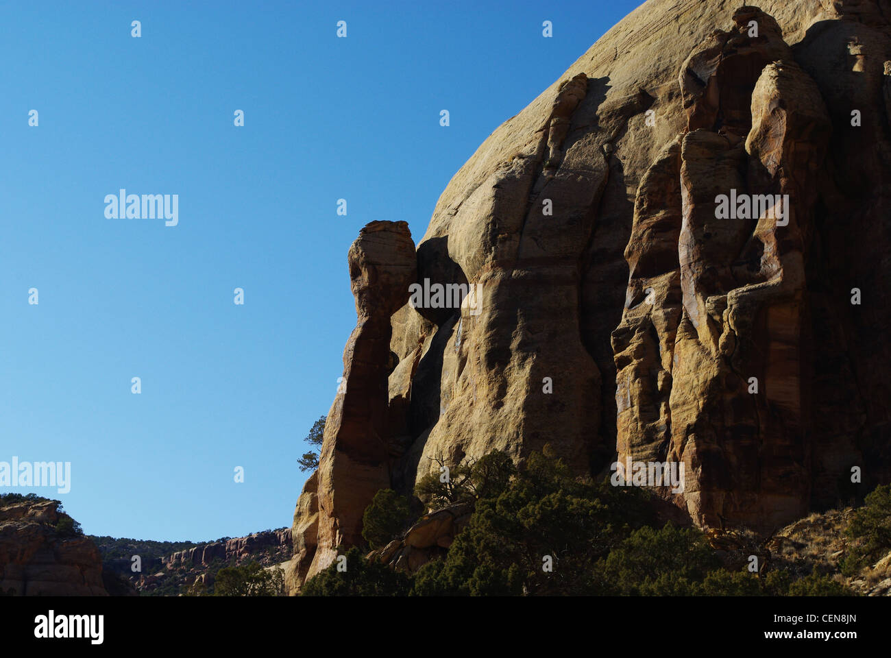 Repenting rock in a side canyon near Canyonlands National Park, Utah ...