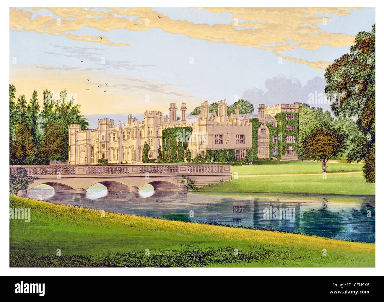 Deene Park Brudenell country manor Northamptonshire England River ...