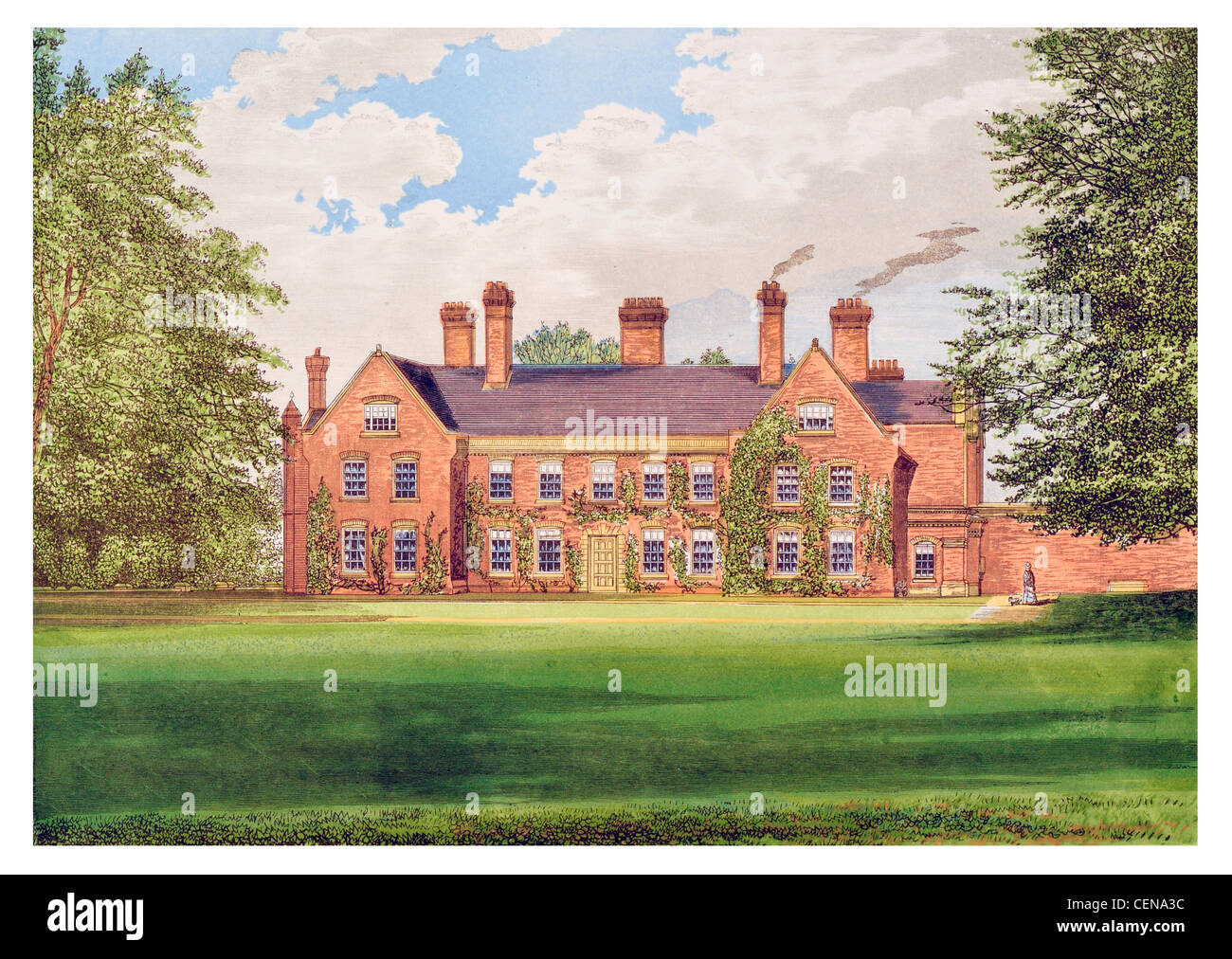 Nether Hall Britain England UK Parkland Park Mansion Manor House ...