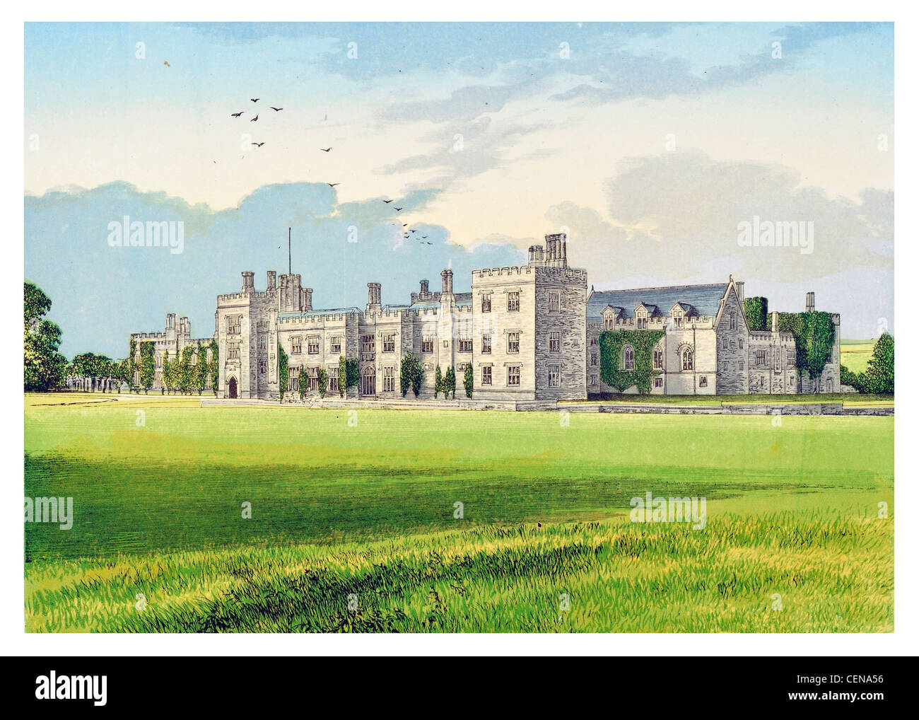 Penshurst Place Tonbridge Kent England UK Park Great Hall Castle Stock ...