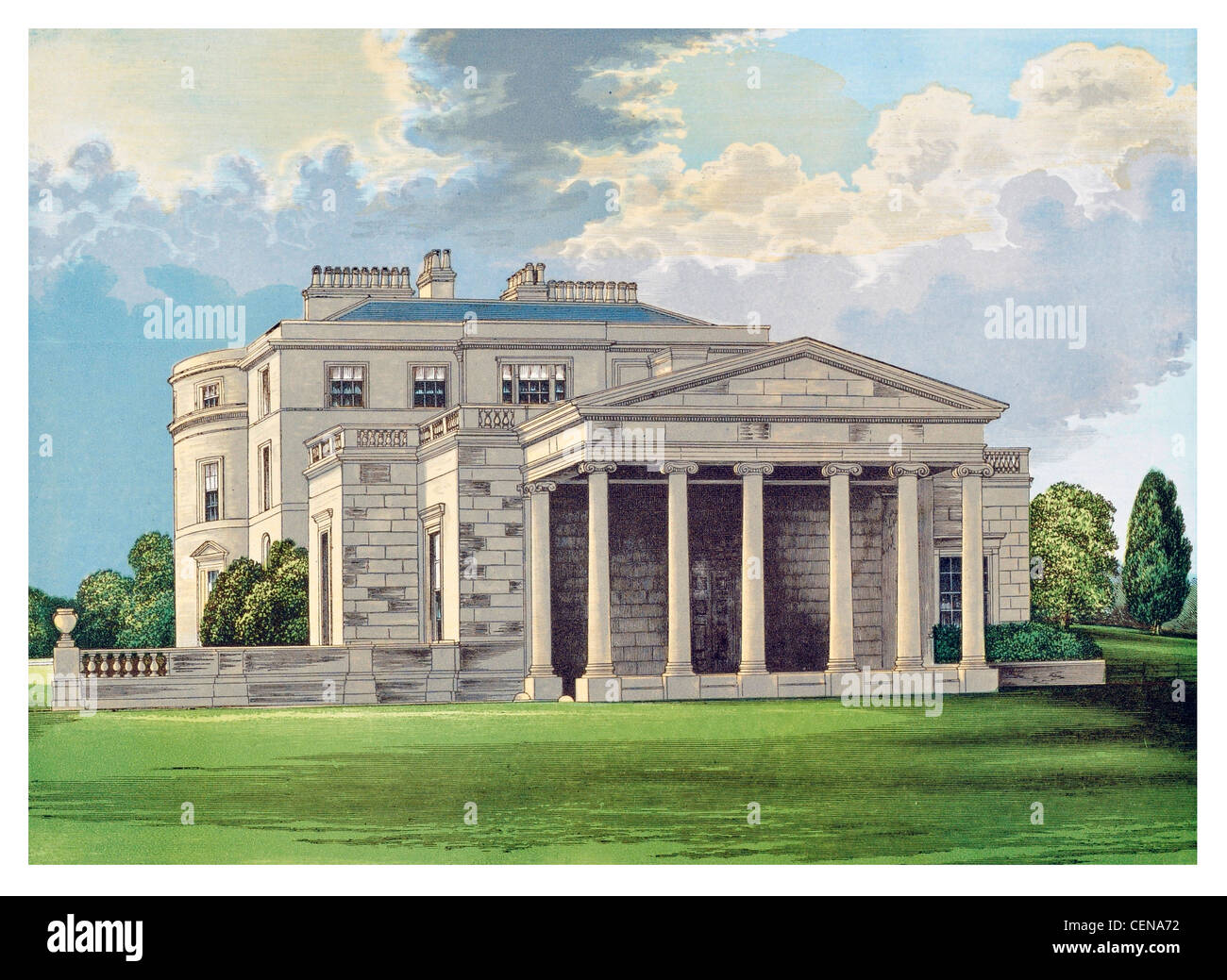 Manor house garden uk Cut Out Stock Images & Pictures - Alamy