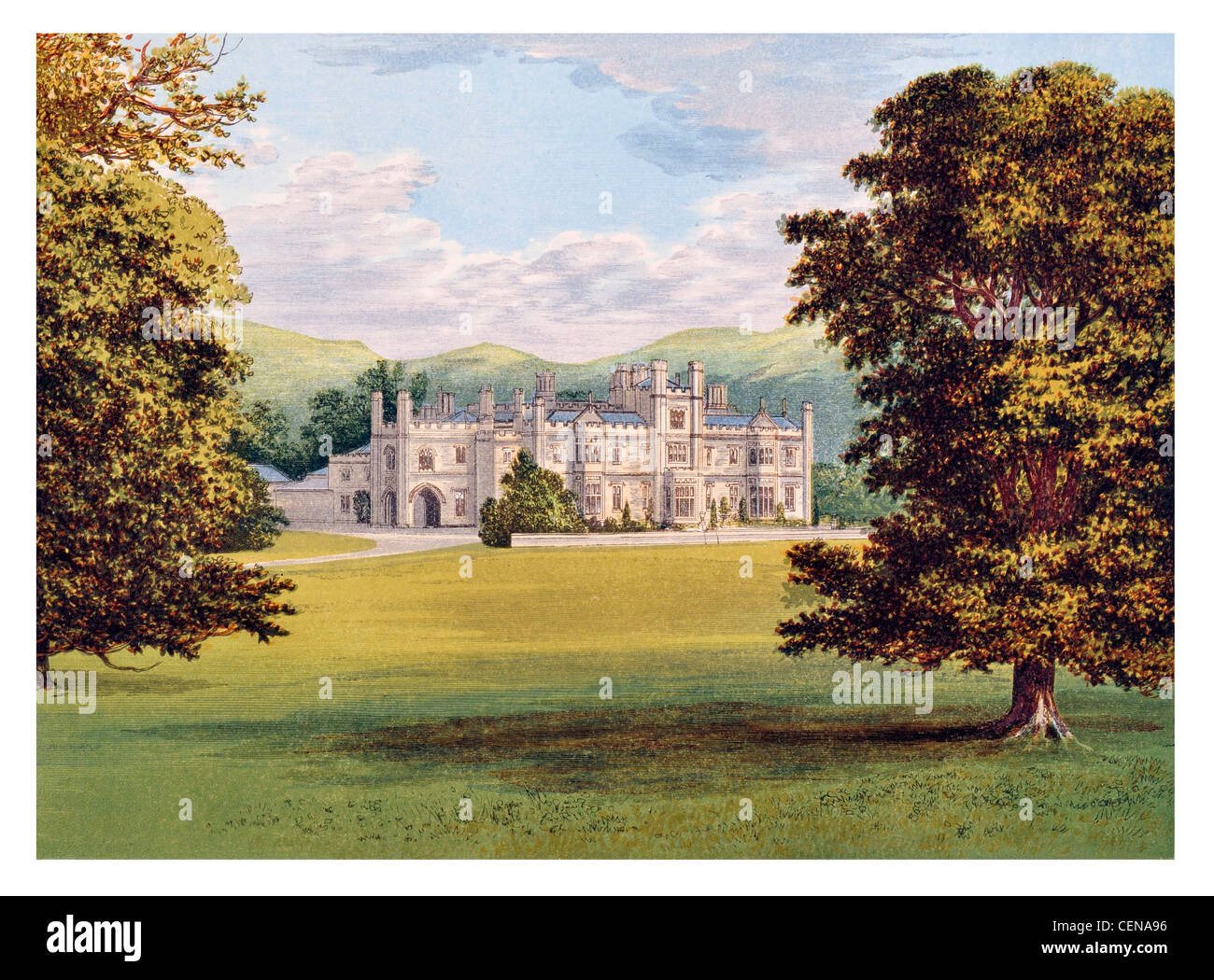 Stately home garden Cut Out Stock Images & Pictures - Alamy