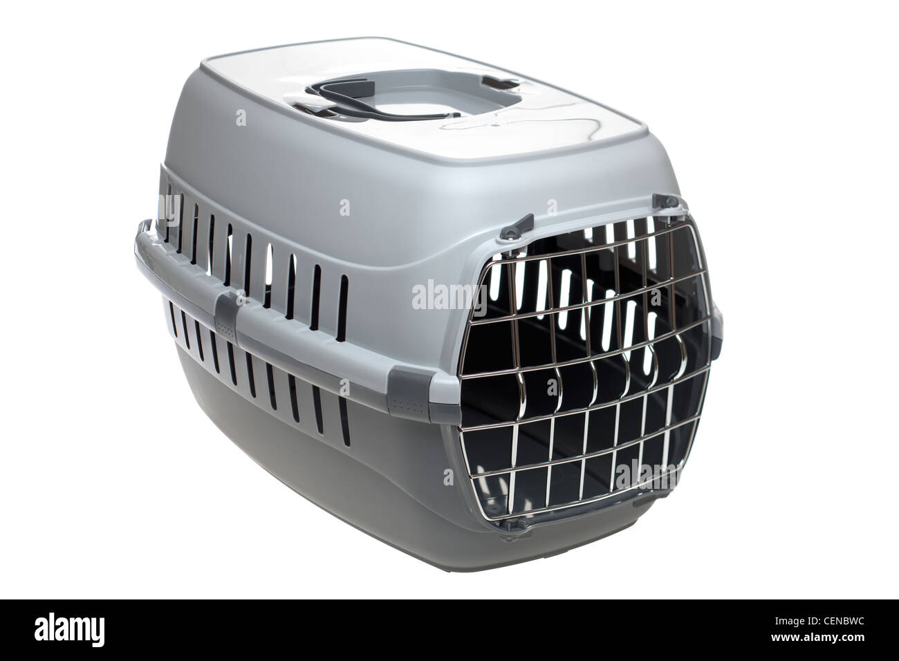 Plastic animal carrier box Stock Photo - Alamy