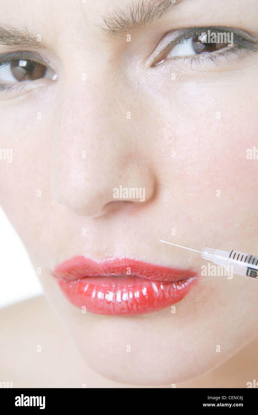 Botox woman lines hi-res stock photography and images - Alamy