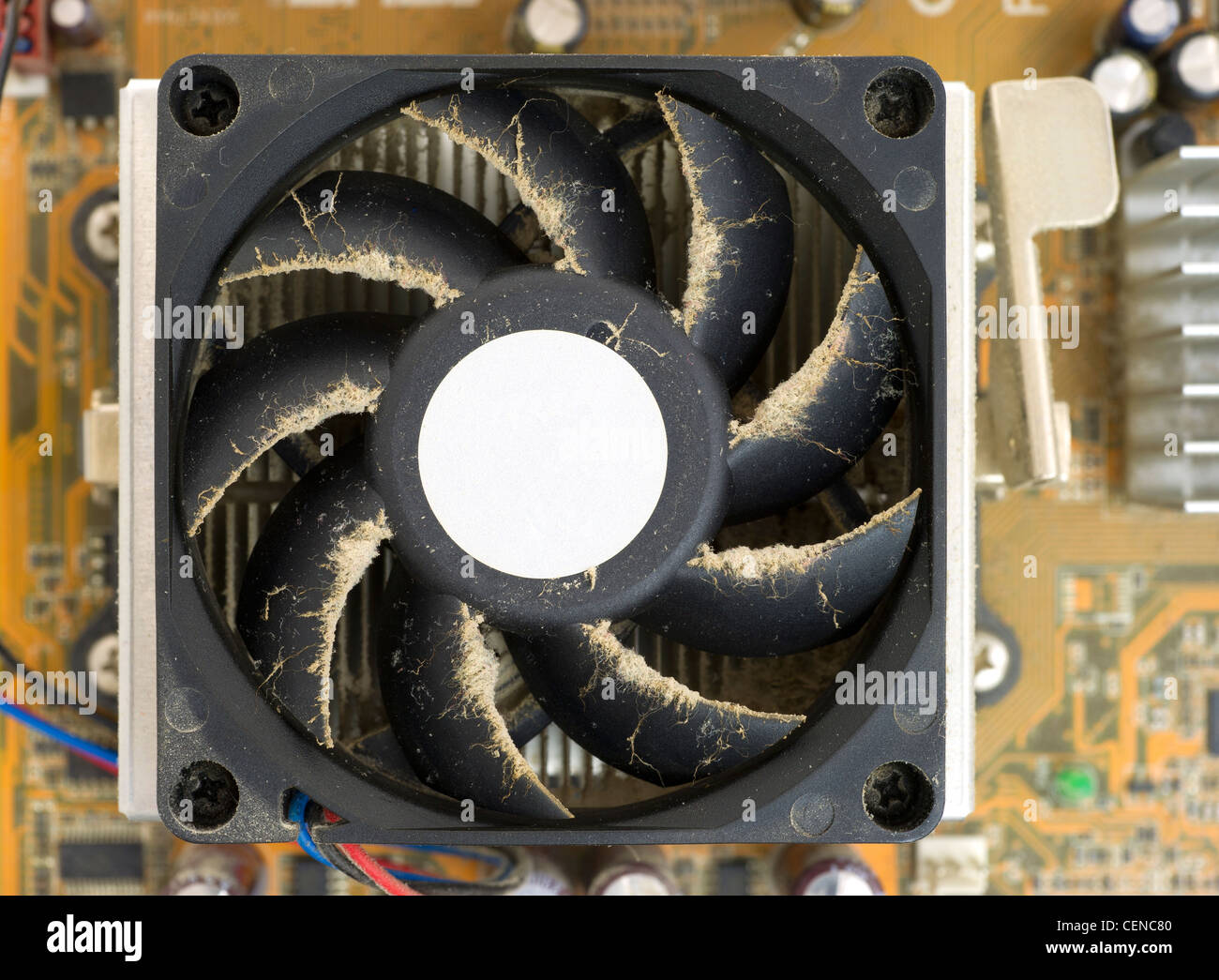 Dusty CPU fan Stock Photo - Alamy