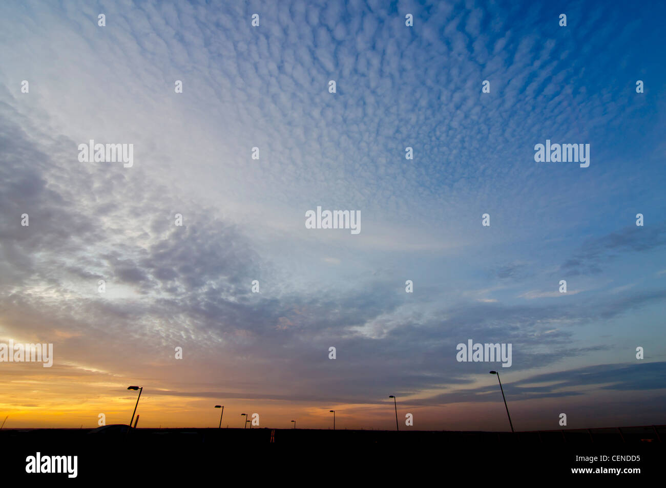 sky sunset altocumulus clouds Stock Photo - Alamy