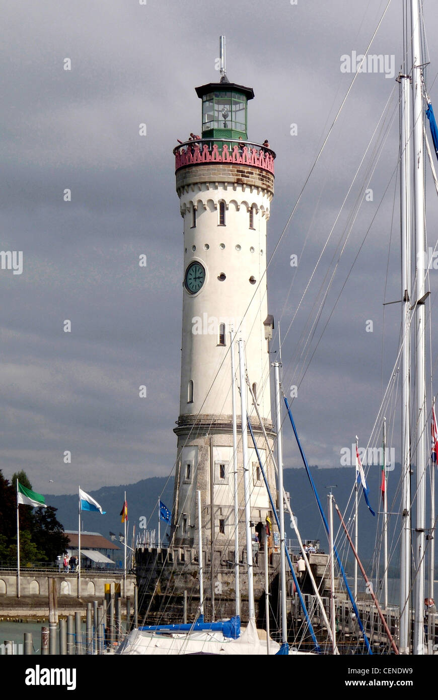 New Lighthouse of Lindau in Lake Constance Stock Photo - Alamy