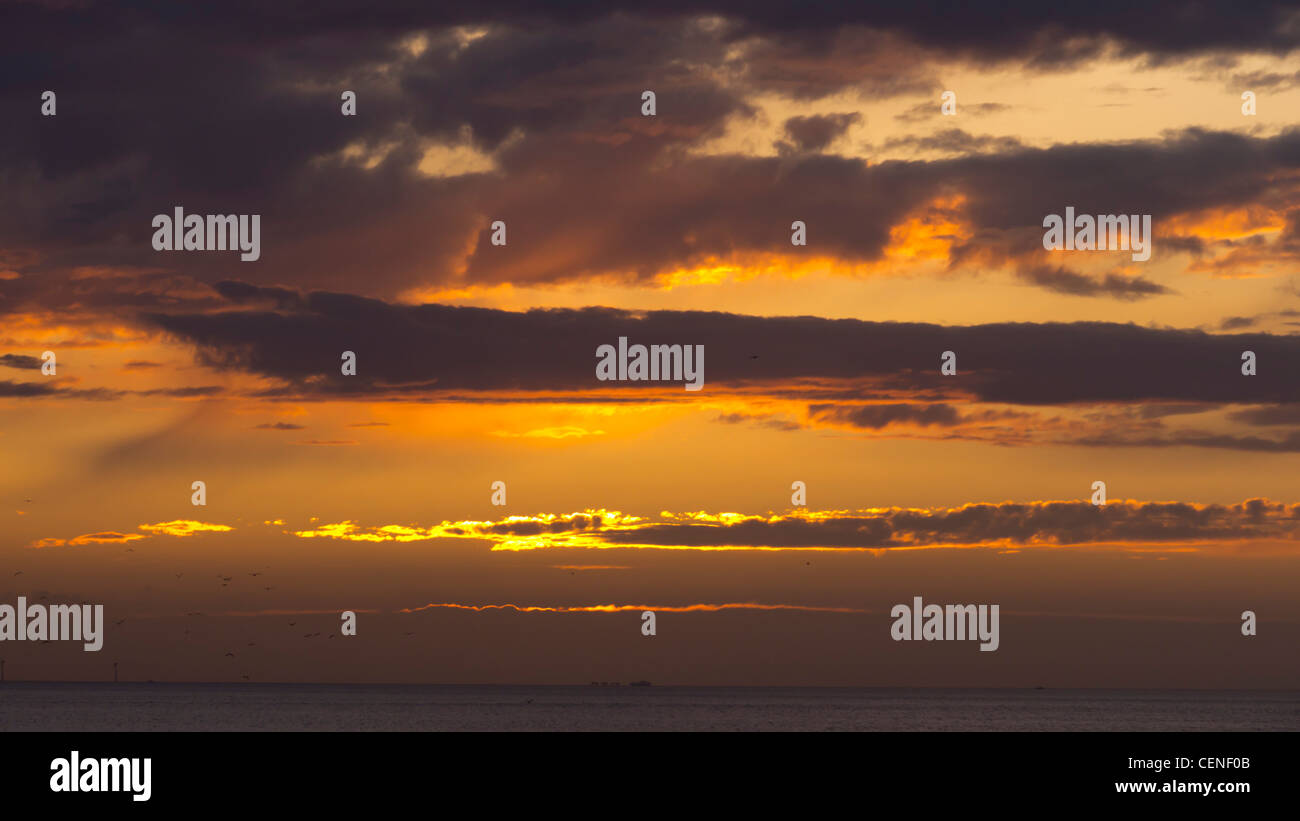 Europe, UK, England, Kent, Thanet, Margate sunset Stock Photo - Alamy