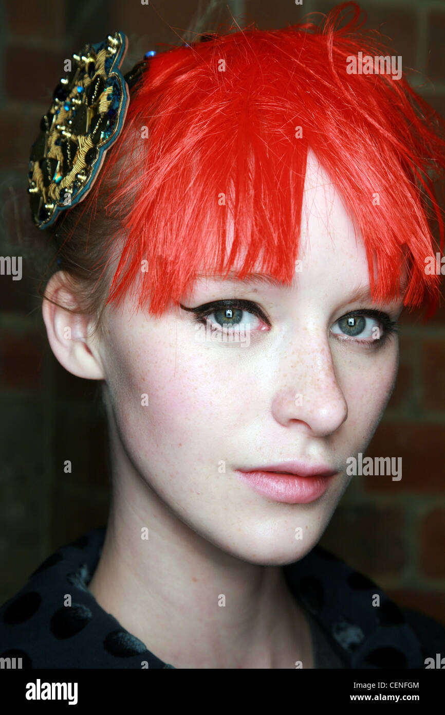 Luella Backstage London Ready to Wear Autumn Winter Punk Look: Head ...