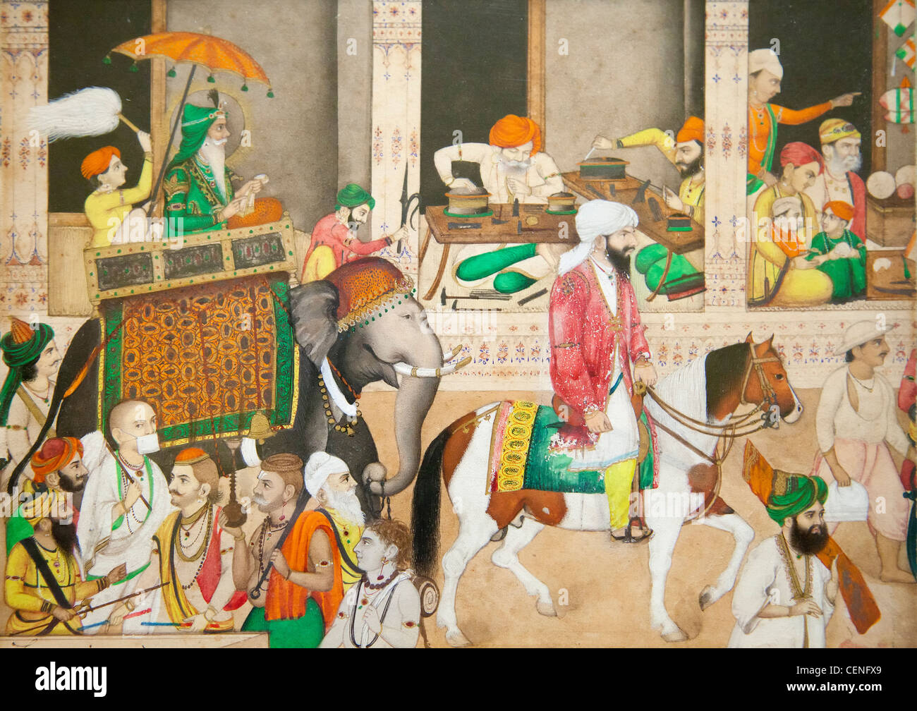 Painting maharajah indian hi-res stock photography and images - Alamy