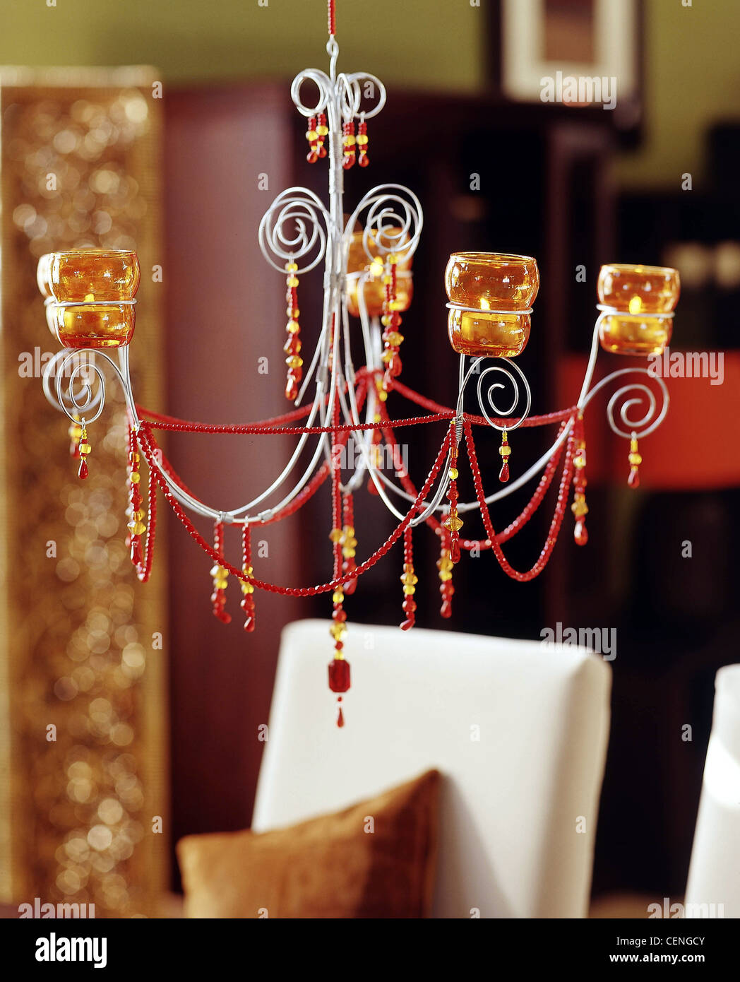 "The light fantastic" To make: your own beautiful wire chandelier Stock ...