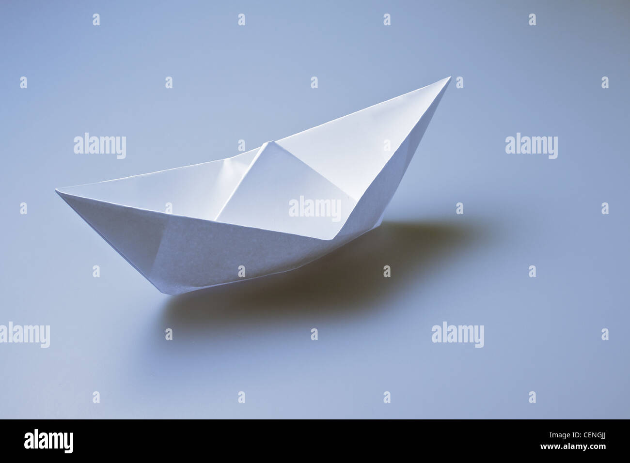 A classical folded paper-boat Stock Photo - Alamy