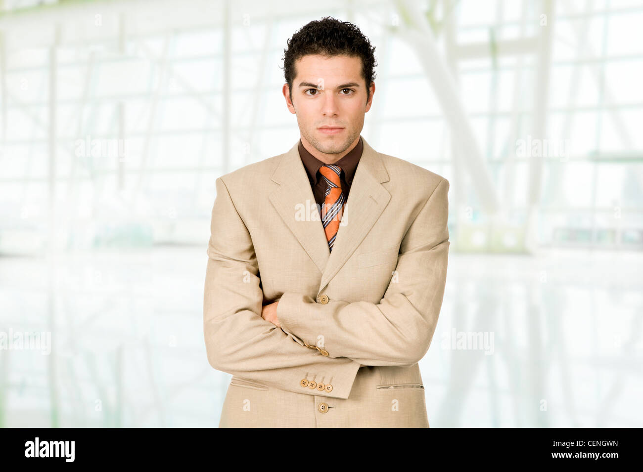young business man portrait at the office Stock Photo - Alamy