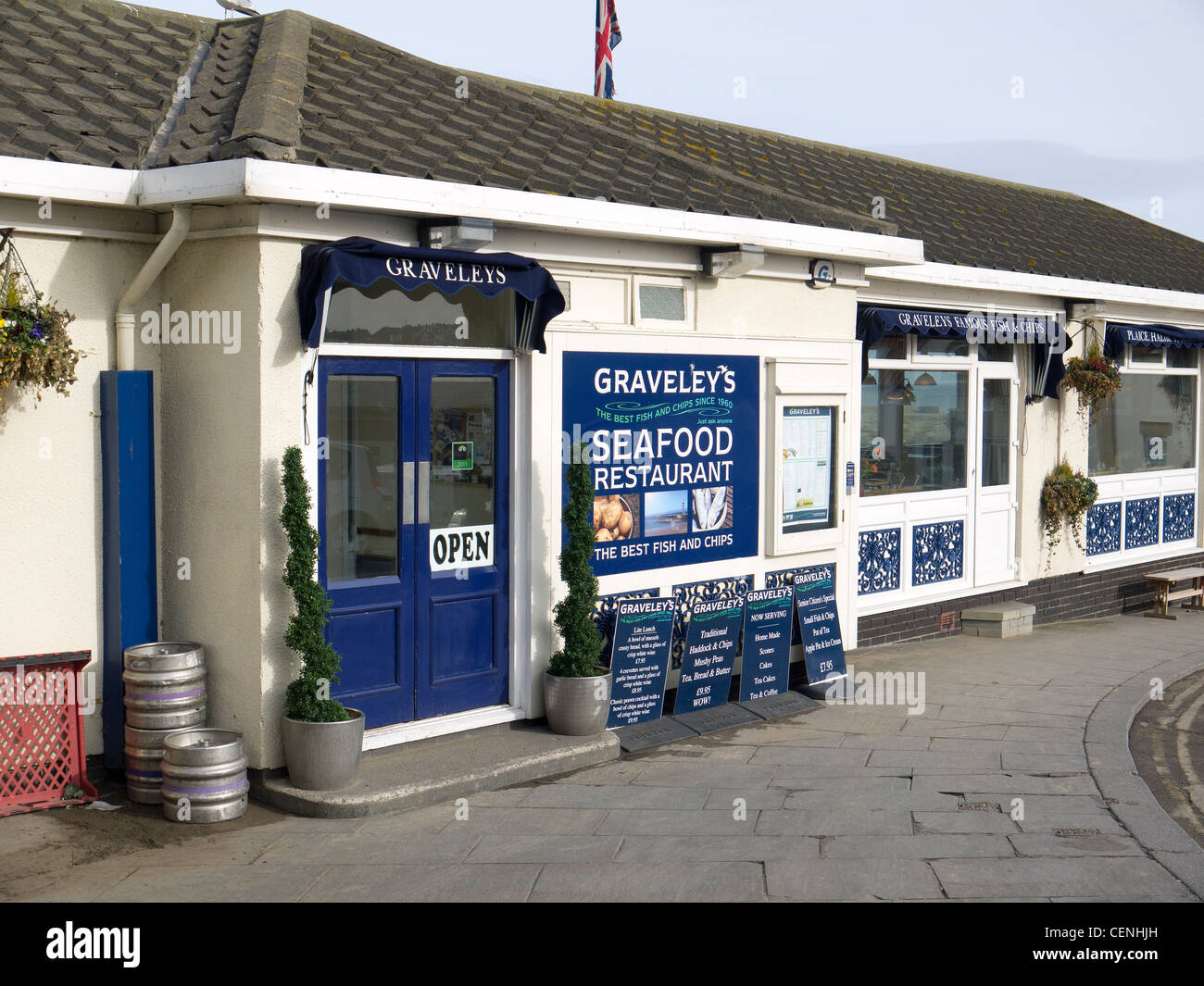 Graveley's Fish and Chip restaurant Khyber Pass Whitby England 2012 ...