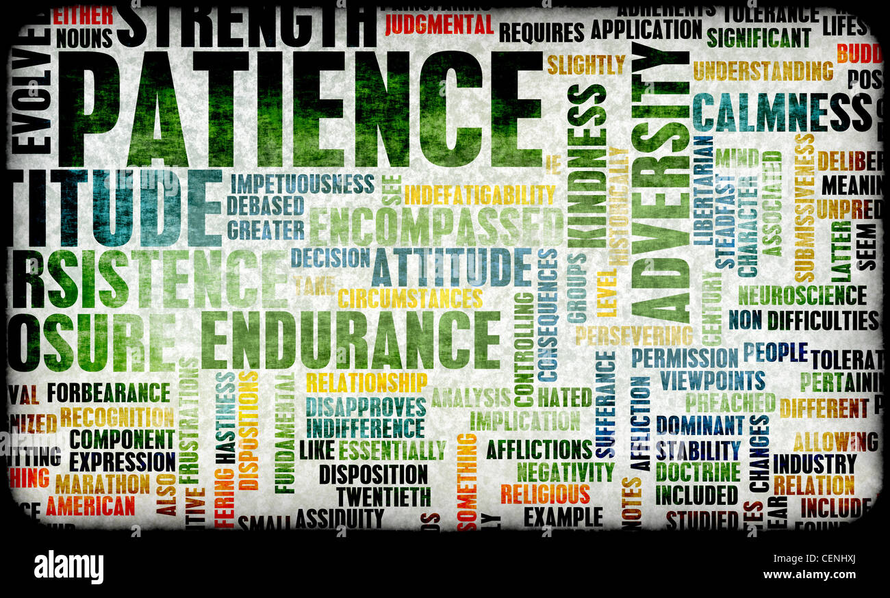 Patience is virtue hi-res stock photography and images - Alamy