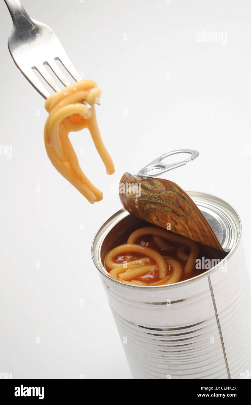 Tinned spaghetti cut out hi-res stock photography and images - Alamy