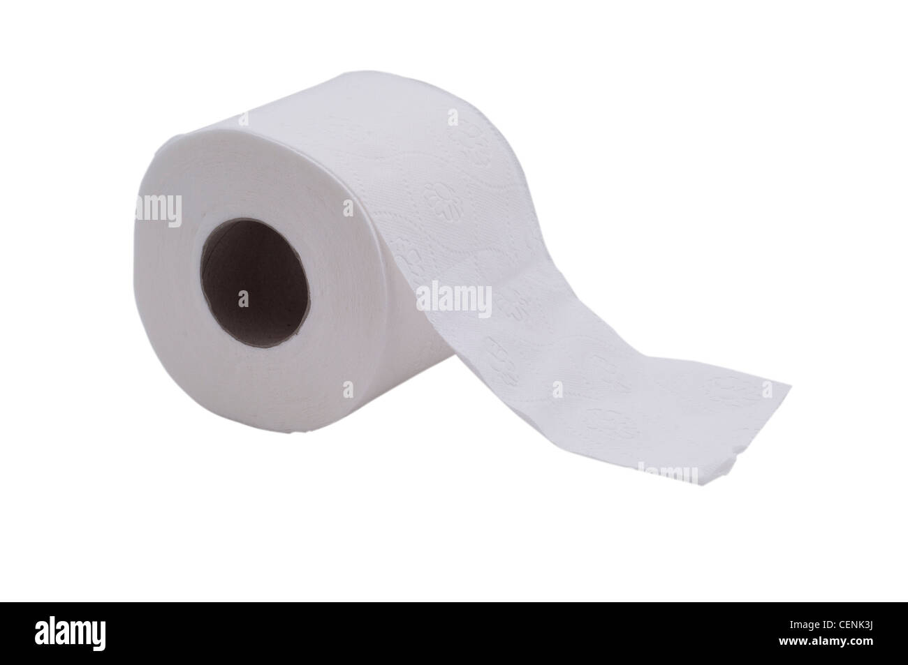 toilet paper on isolated white background Stock Photo - Alamy