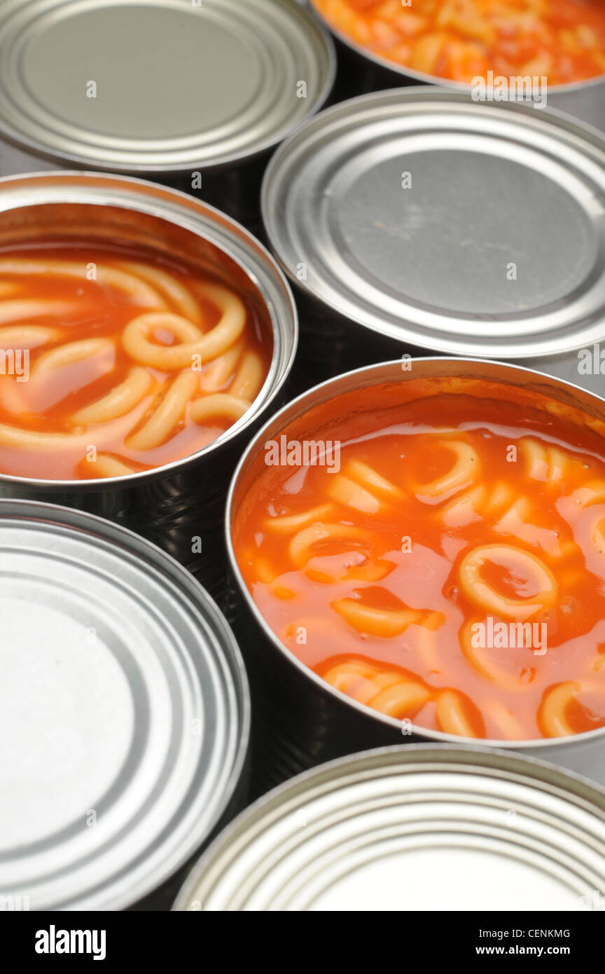 Years Of The Tin Can A still life image of a group of opened and closed ...