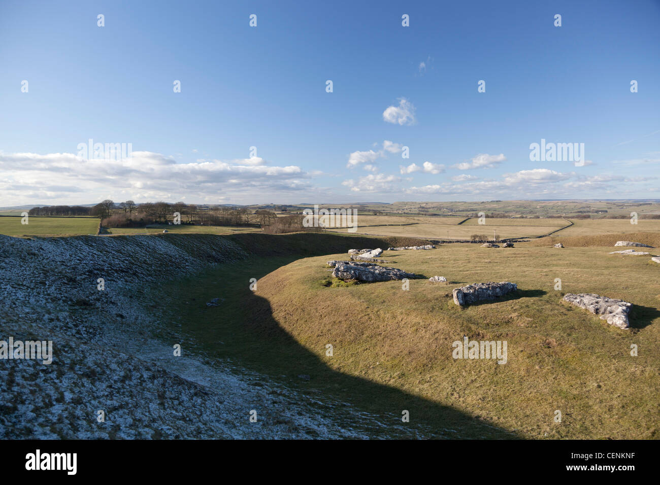 Arbor Low stone circle Stock Photo - Alamy