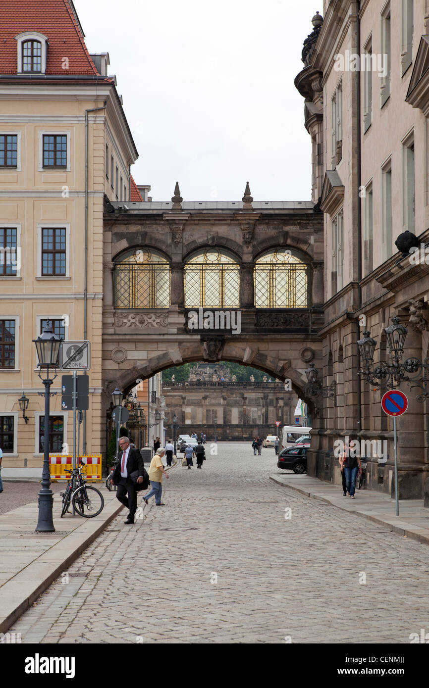 OLd Passage between buildings. Dresden, Germany Stock Photo - Alamy