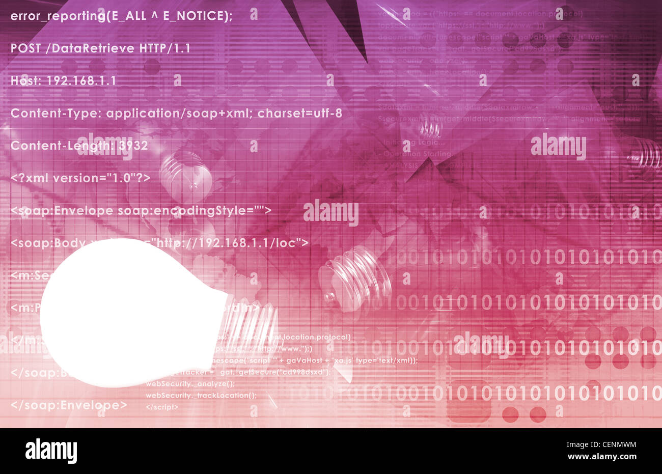 Science Technology Data as a Abstract Art Stock Photo - Alamy