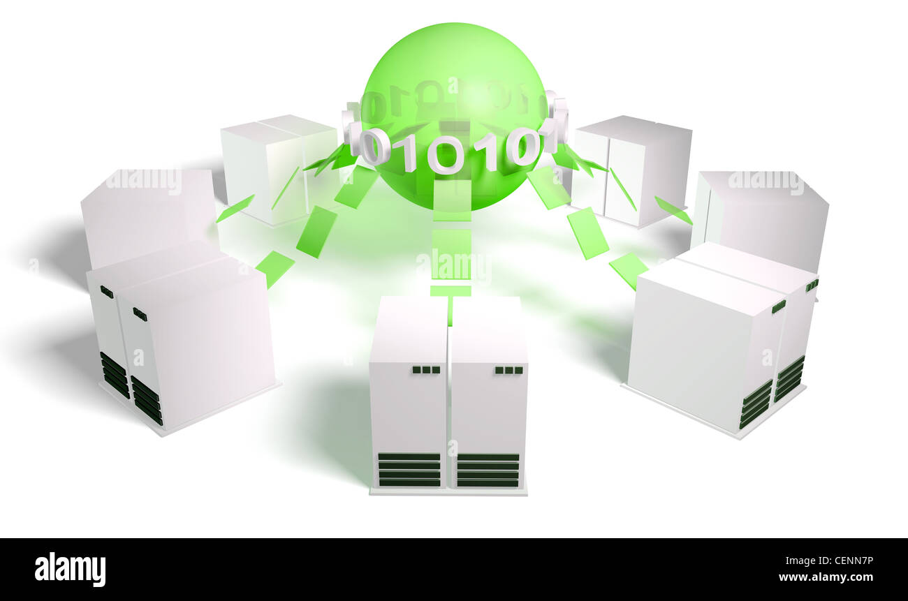 Crowdsourcing or a Crowd Sourcing Technology Art Stock Photo - Alamy