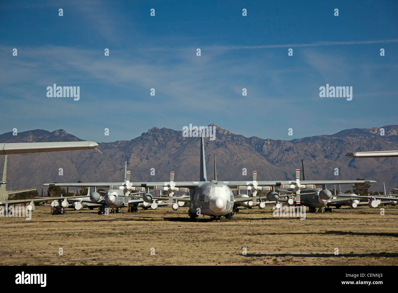 Military Aircraft Storage and Scrap Yard Stock Photo - Alamy