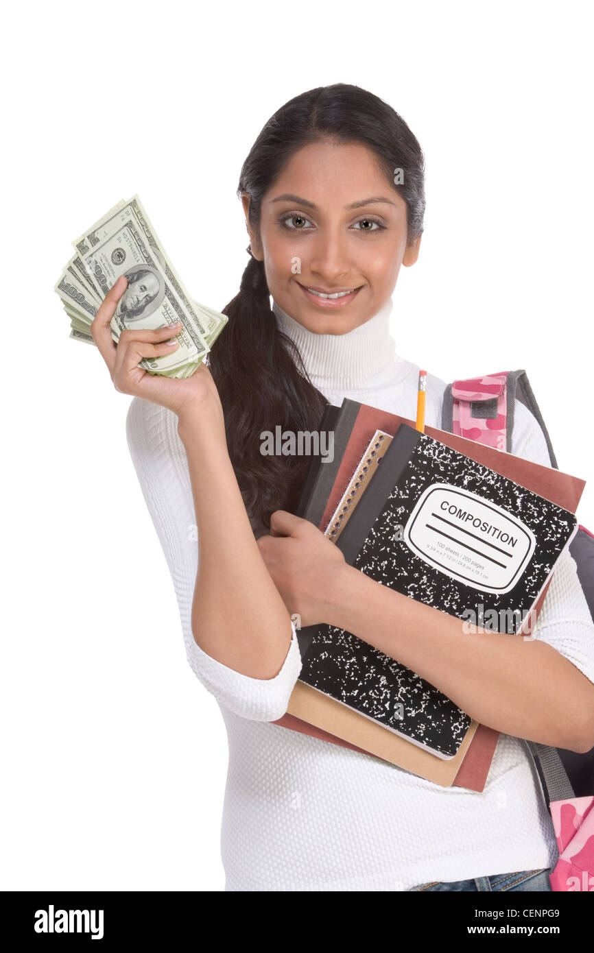 Happy College Students With Money
