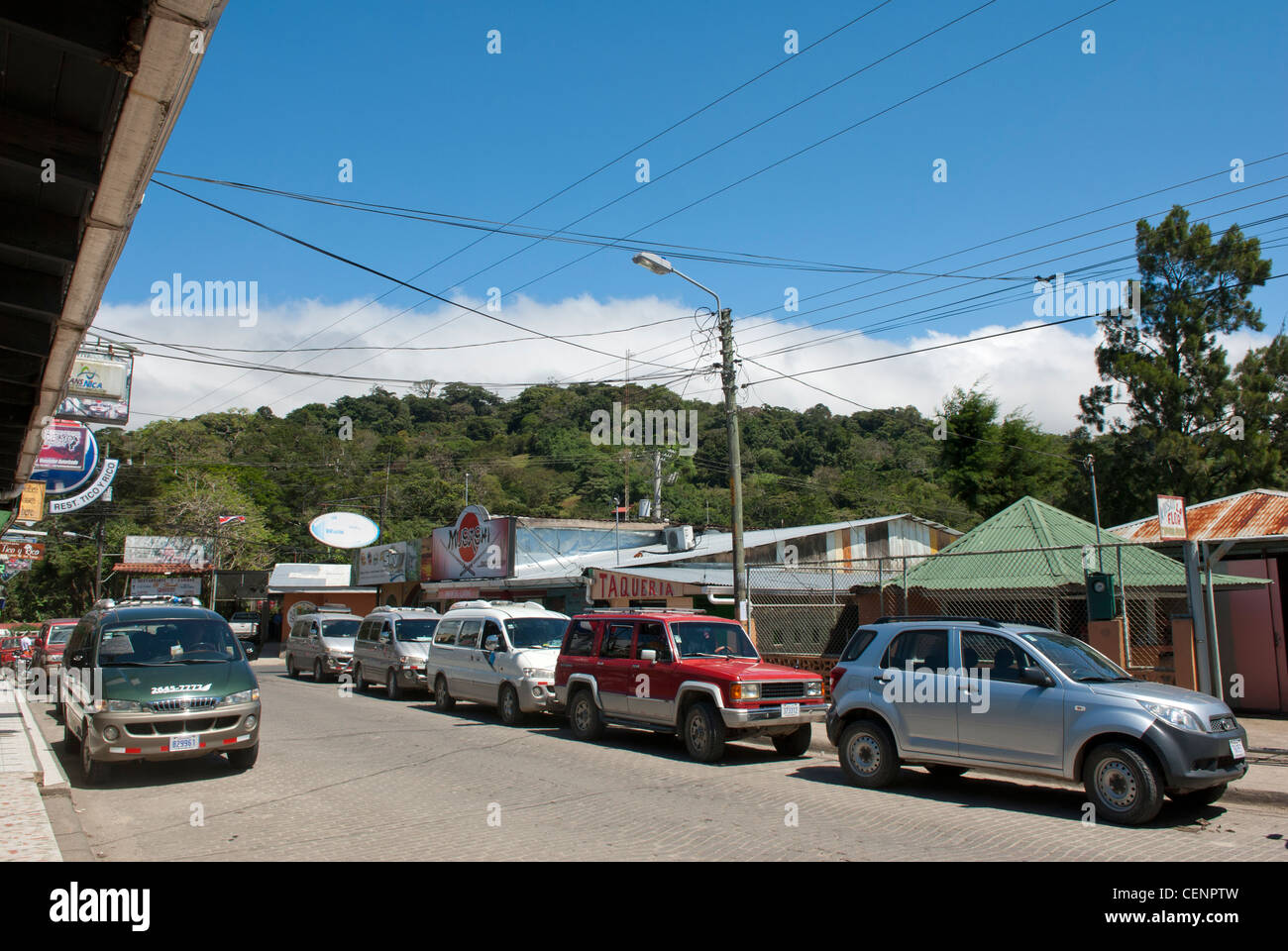 Santa Elena town centre, Monteverde, Costa Rica Stock Photo - Alamy