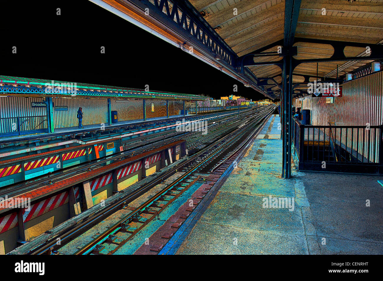 Subway Platform Abstract Stock Photo - Alamy