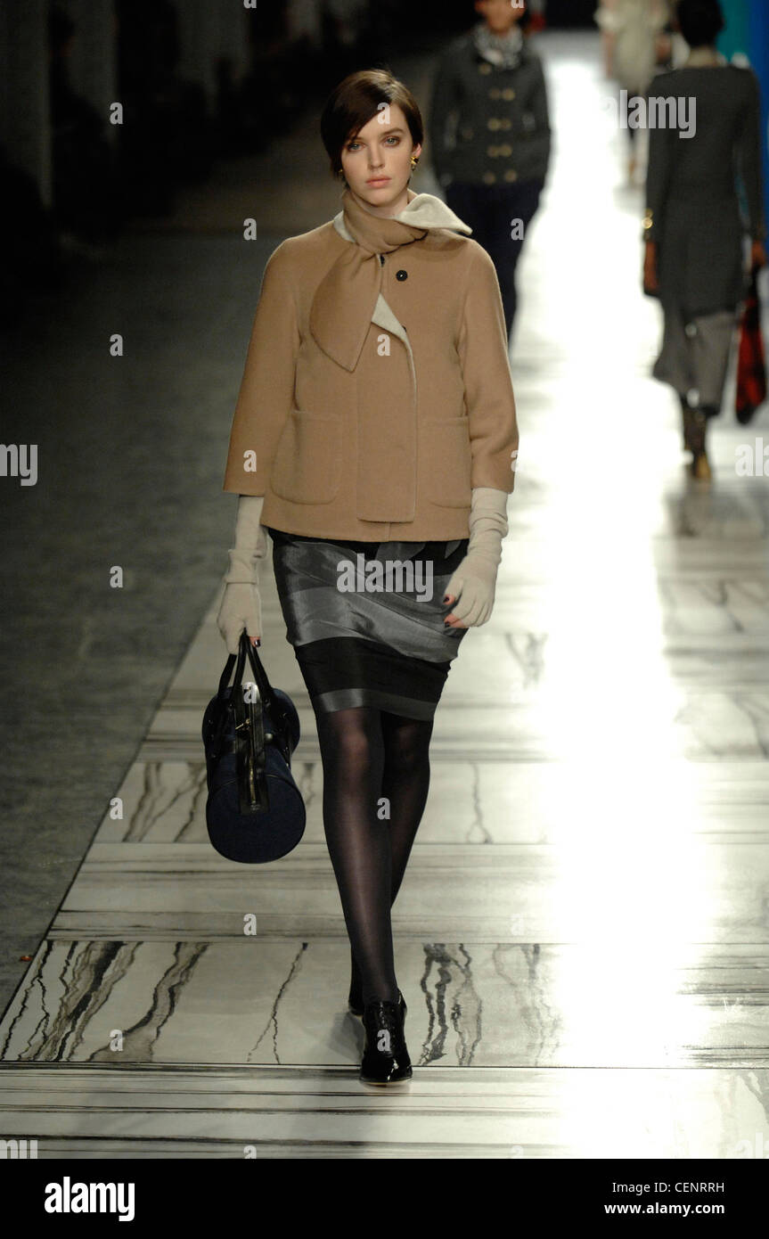 Phillip Lim New York Ready to Wear Autumn Winter Female wearing beige ...