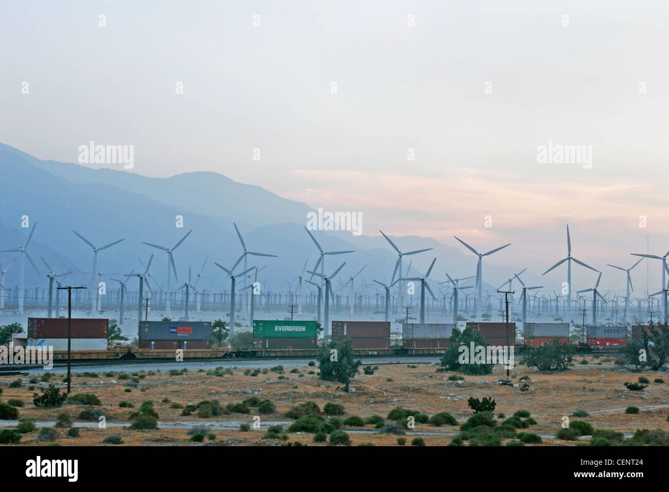 Train and wind farm hi-res stock photography and images - Alamy