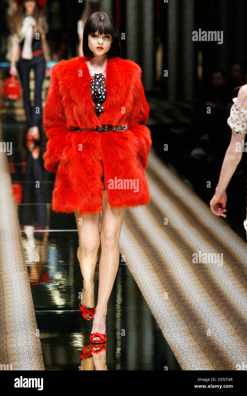 D&G Milan Fashion Week Autumn Winter Model Patricia Schmid wearing ...