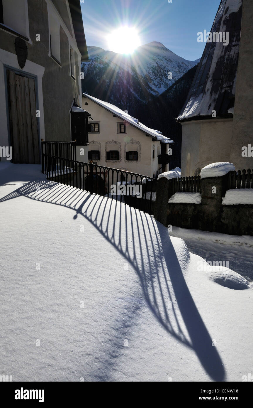 Guarda, Unterengadin, Engadin, Graubünden. Switzerland Stock Photo - Alamy