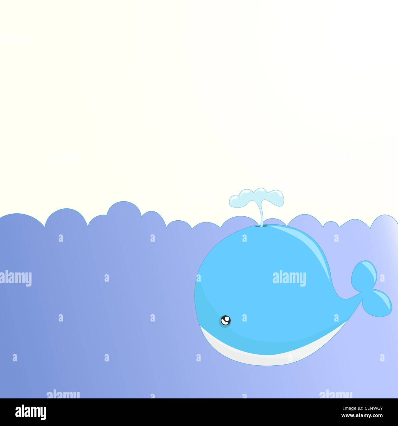 Cute whale background Stock Photo - Alamy