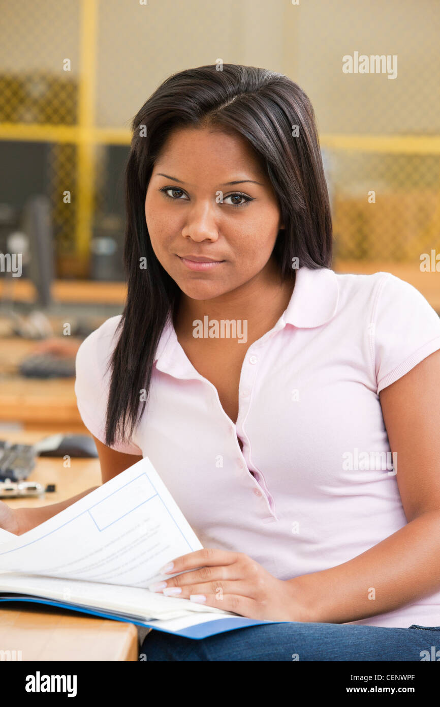 African american student in computer lab hi-res stock photography and ...