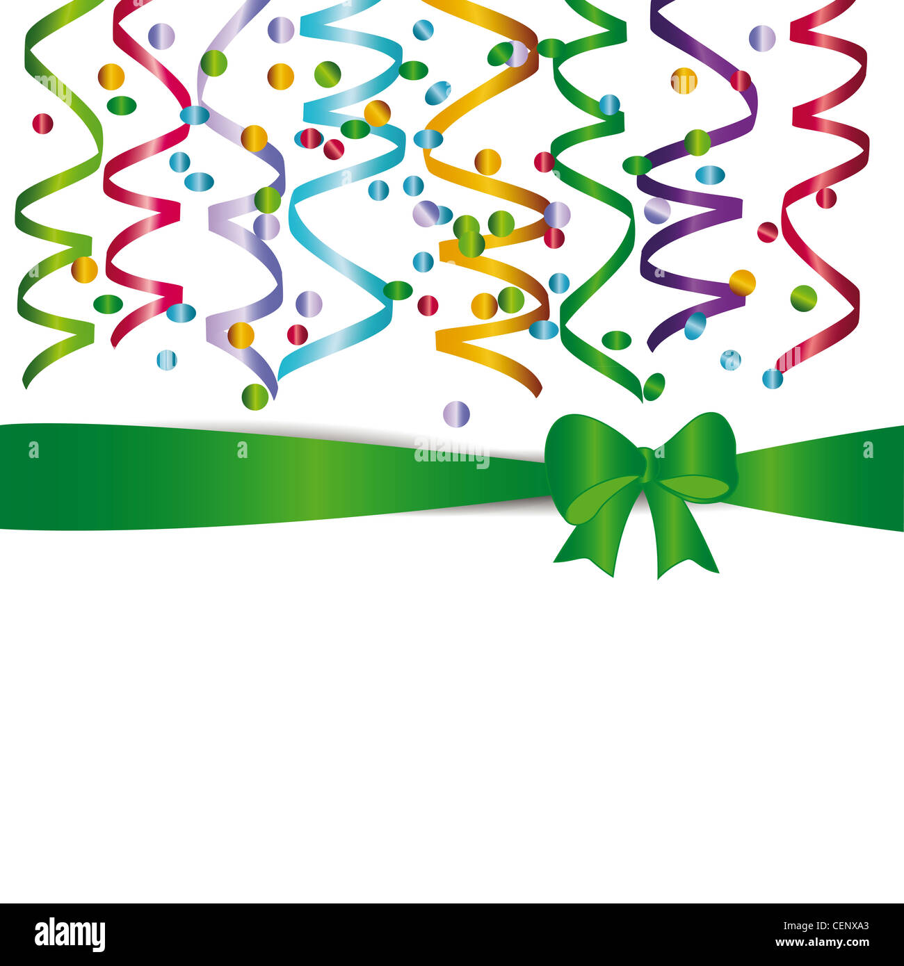 Many colorful streamer on birthday party for example Stock Photo - Alamy