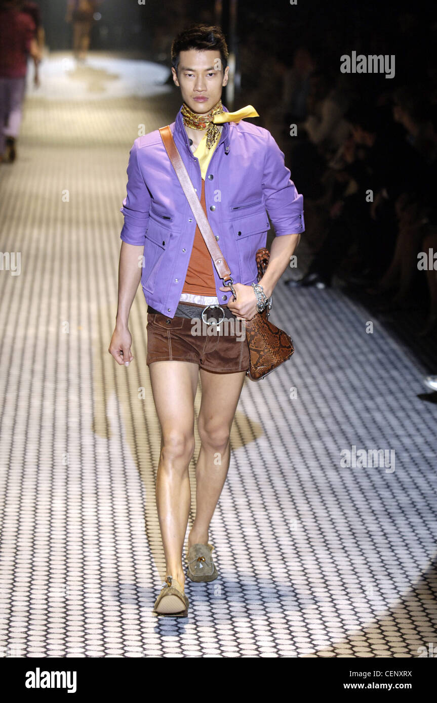 Gucci Milan Ready to Wear Menswear Spring Summer Male model black hair ...