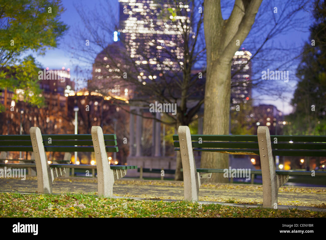 Boston common park bench hi-res stock photography and images - Alamy