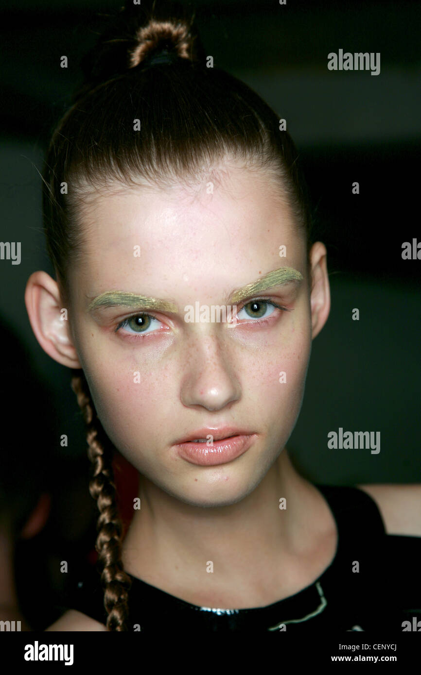 Danielle Scutt London Ready to Wear Spring Summer Model with hair in ...