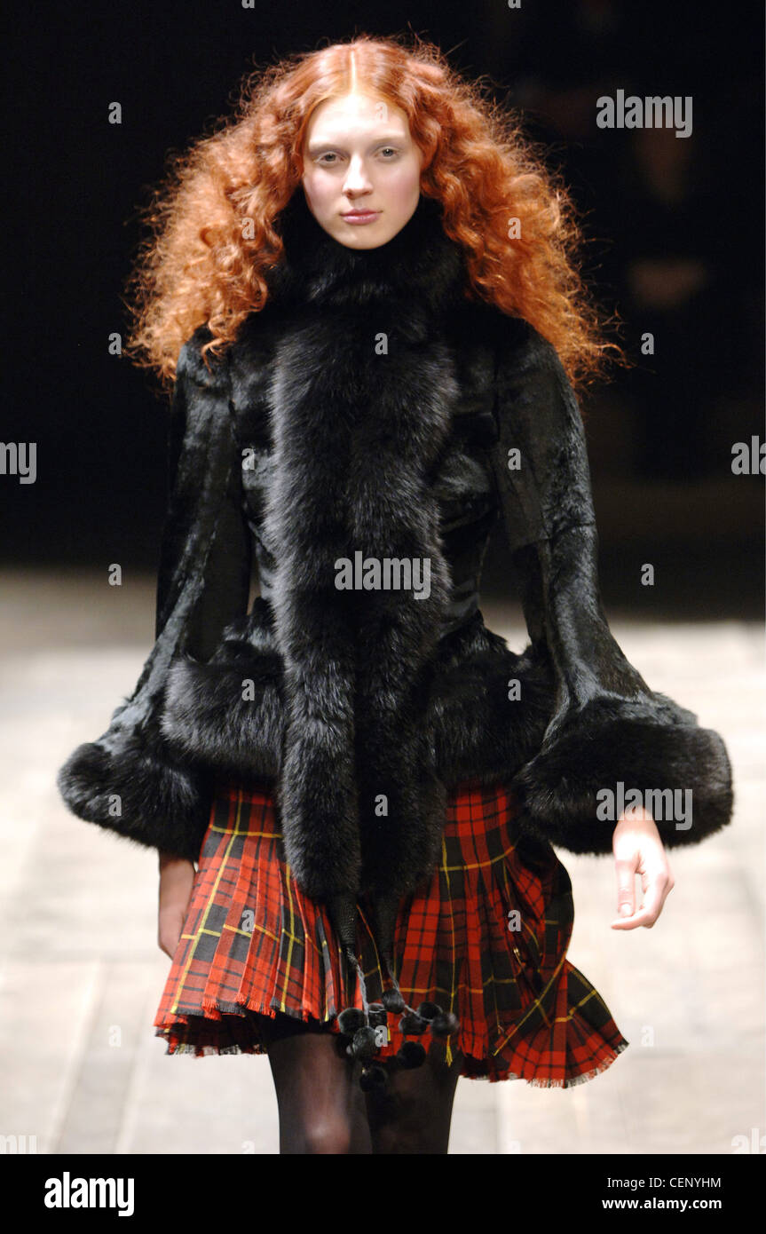 Alexander Mcqueen Ready to Wear Paris A W Redheaded female model Olga ...