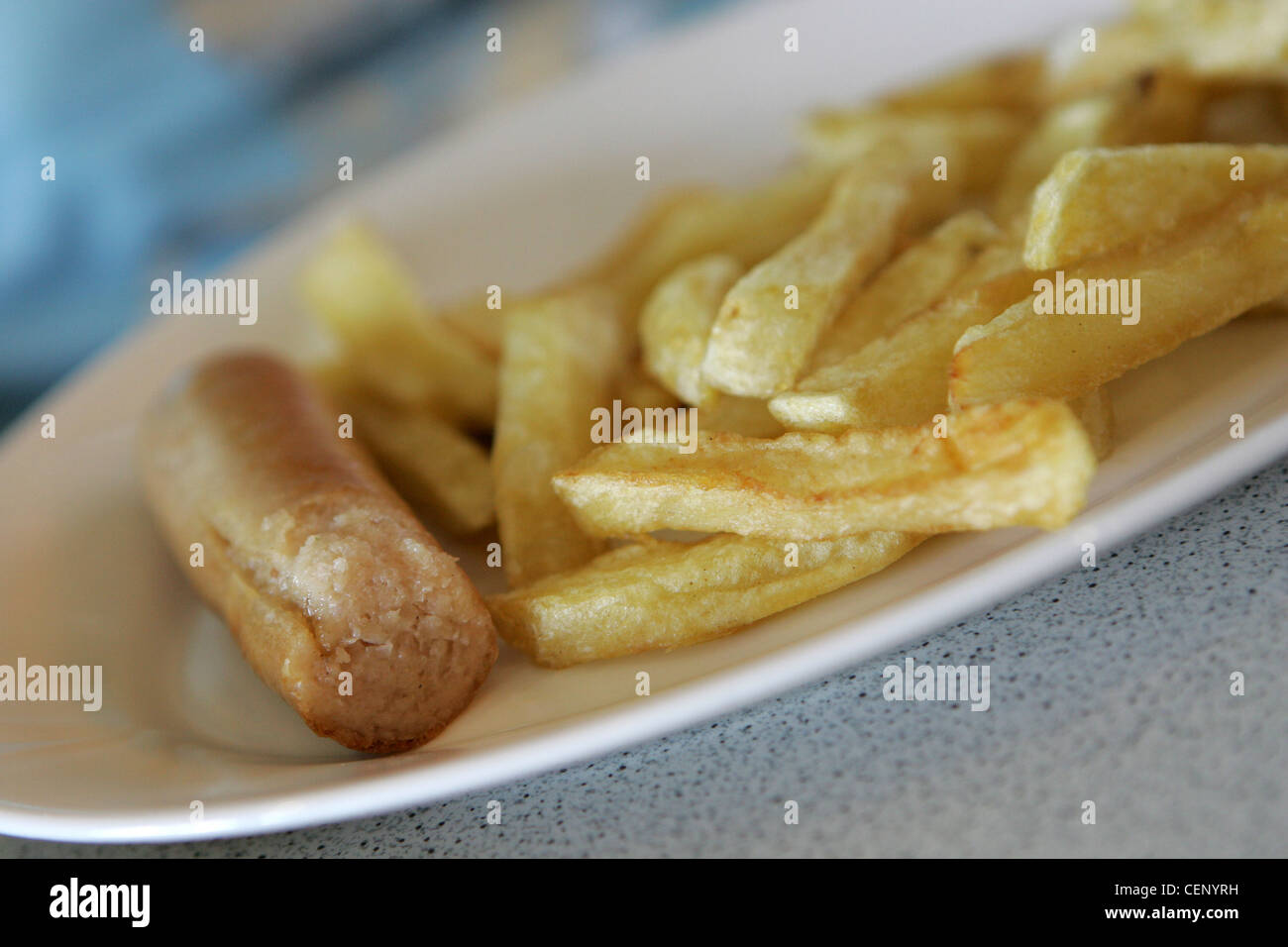 'sausage and chips' hi-res stock photography and images - Alamy